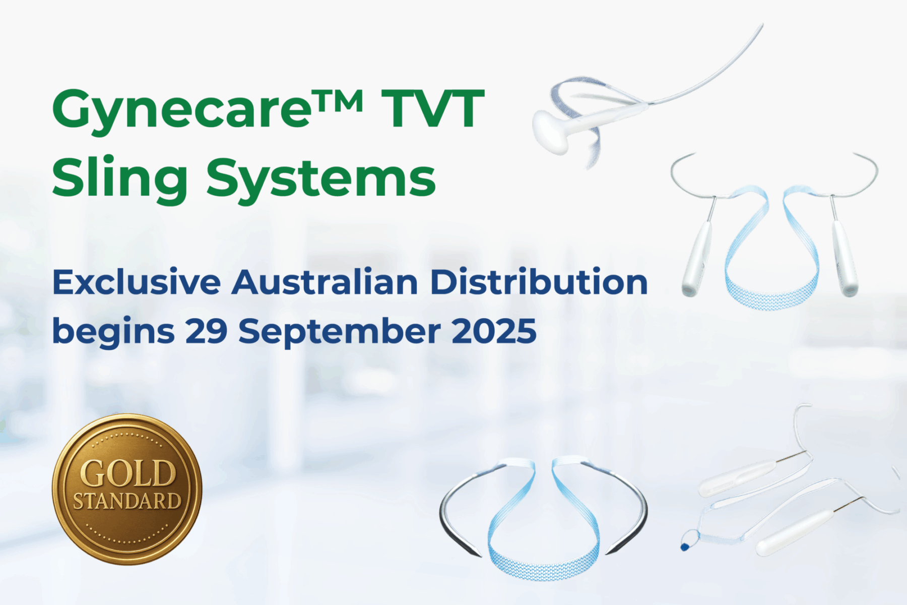 Gynecare™ TVT Sling Systems, the Gold Standard in SUI Treatment, Now ...